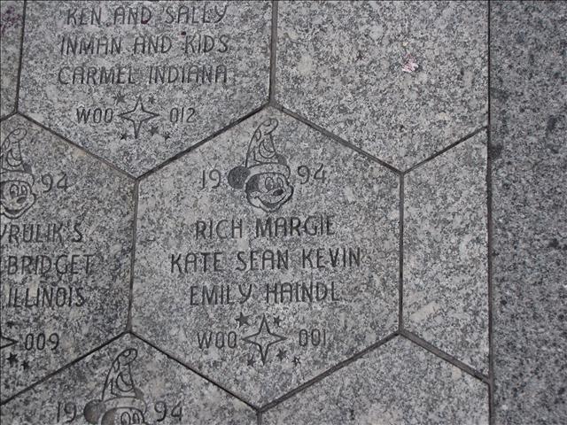 Walk Around the World bricks at Walt Disney World